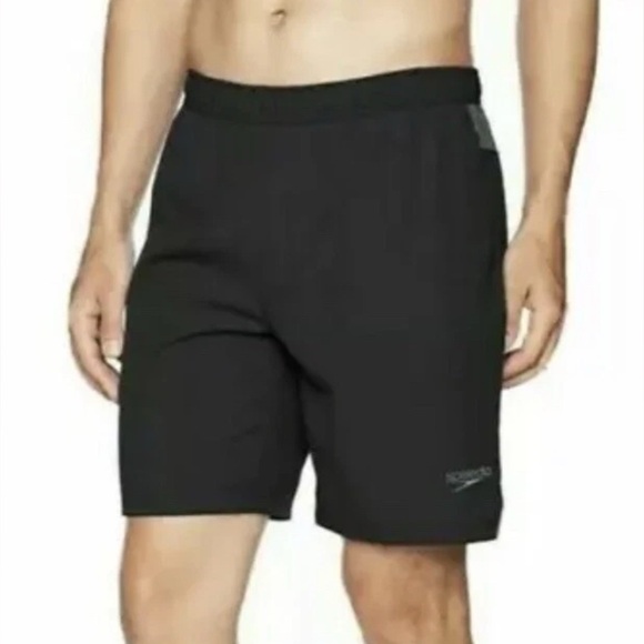 Speedo | Shorts | Nwt Mens Speedo Tech Volley Swim Shorts Black Gray ...